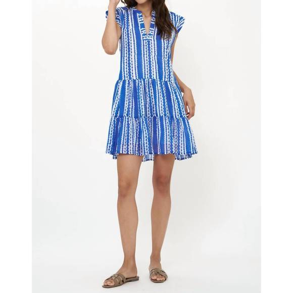 Oliphant | Dresses | New Oliphant Ziggy Mini Dress In Ziggy Blue | Poshmark